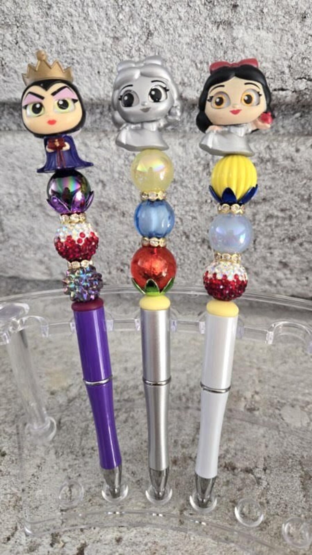 Snow WHITE & Friends Character Beaded Pens - Etsy