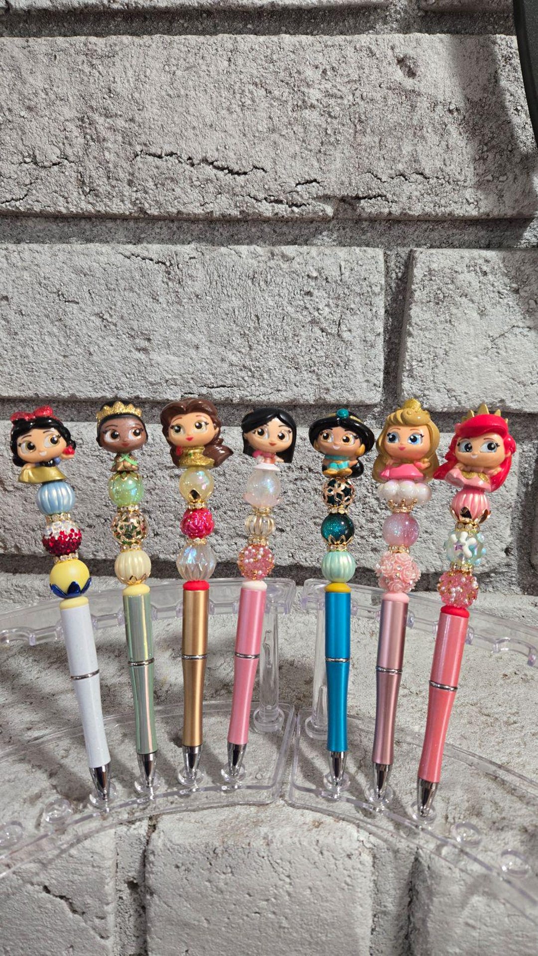Disney Princesses Character Beaded Pens - Etsy