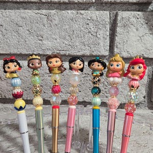 Disney Princesses Character Beaded Pens - Etsy