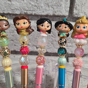 Disney Princesses Character Beaded Pens - Etsy