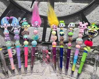 Inside Out Inspired Customized Character Beaded Pens - Etsy