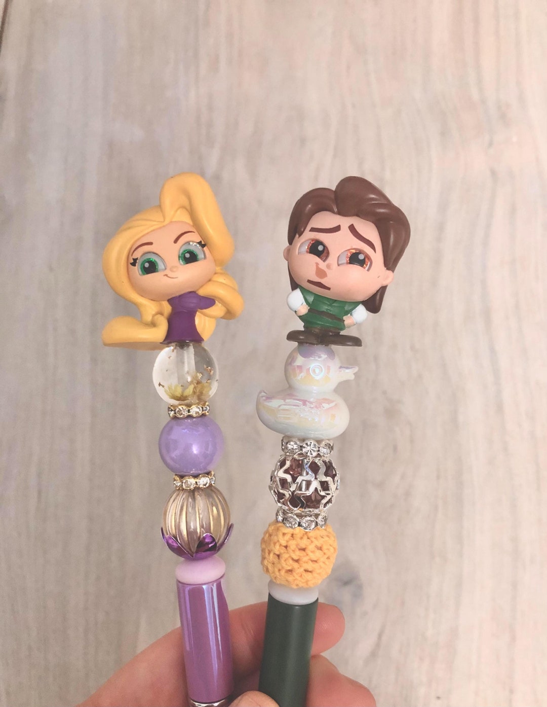 Rapunzel & Flynn Character Beaded Pens - Etsy