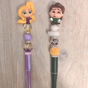 Rapunzel & Flynn Character Beaded Pens - Etsy