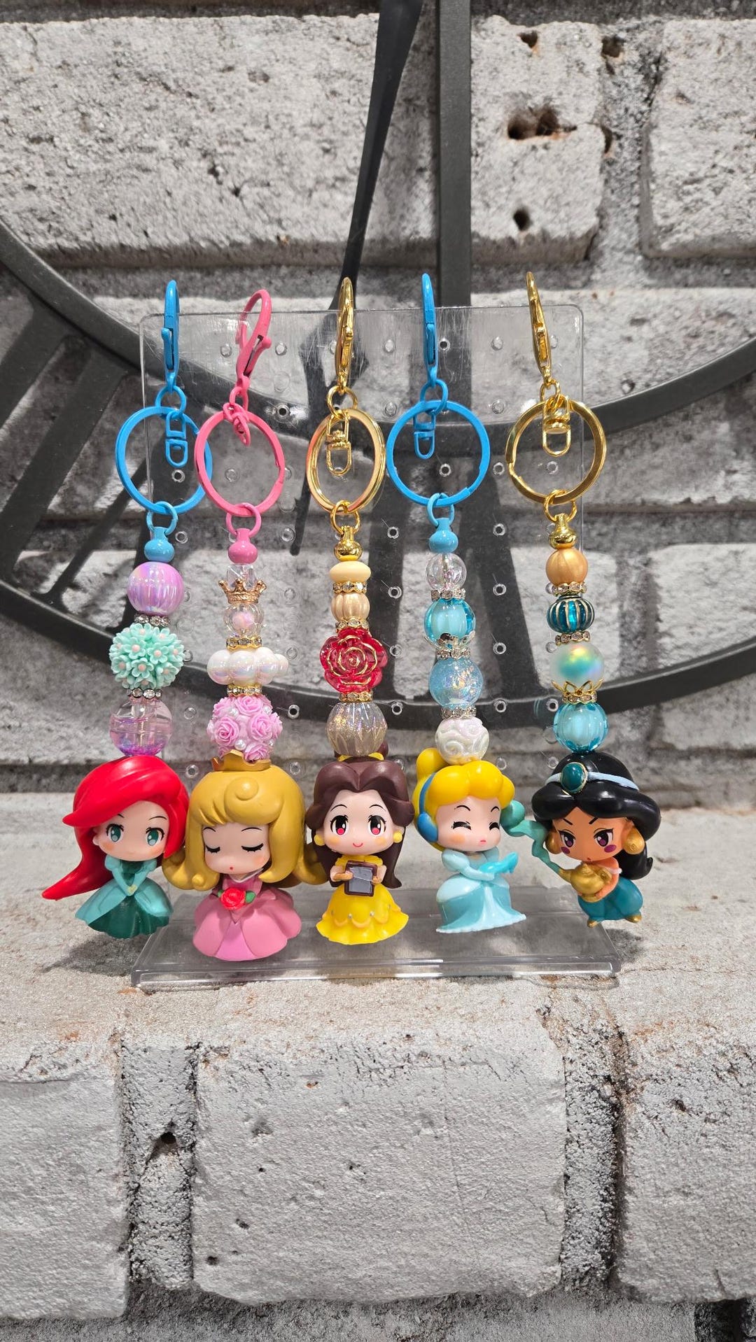 Disney Princesses Inspired Beaded Keychains - Etsy