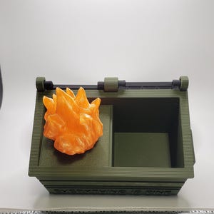 Flickering Dumpster Fire - LED Illuminated - Desk Toy - Etsy