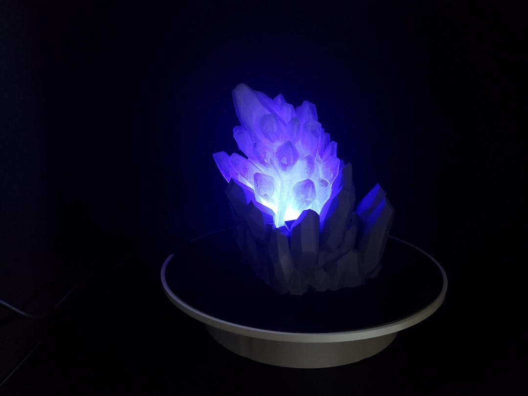 Elegant Crystal Lamp - LED Illuminated - Etsy