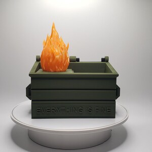 Flickering Dumpster Fire - LED Illuminated - Desk Toy - Etsy