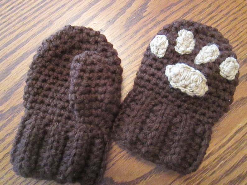 Paw Print Toddler Mittens - Etsy