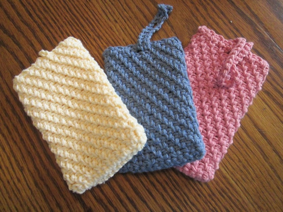 Textured Cotton Soap Sock Soap Saver | Etsy