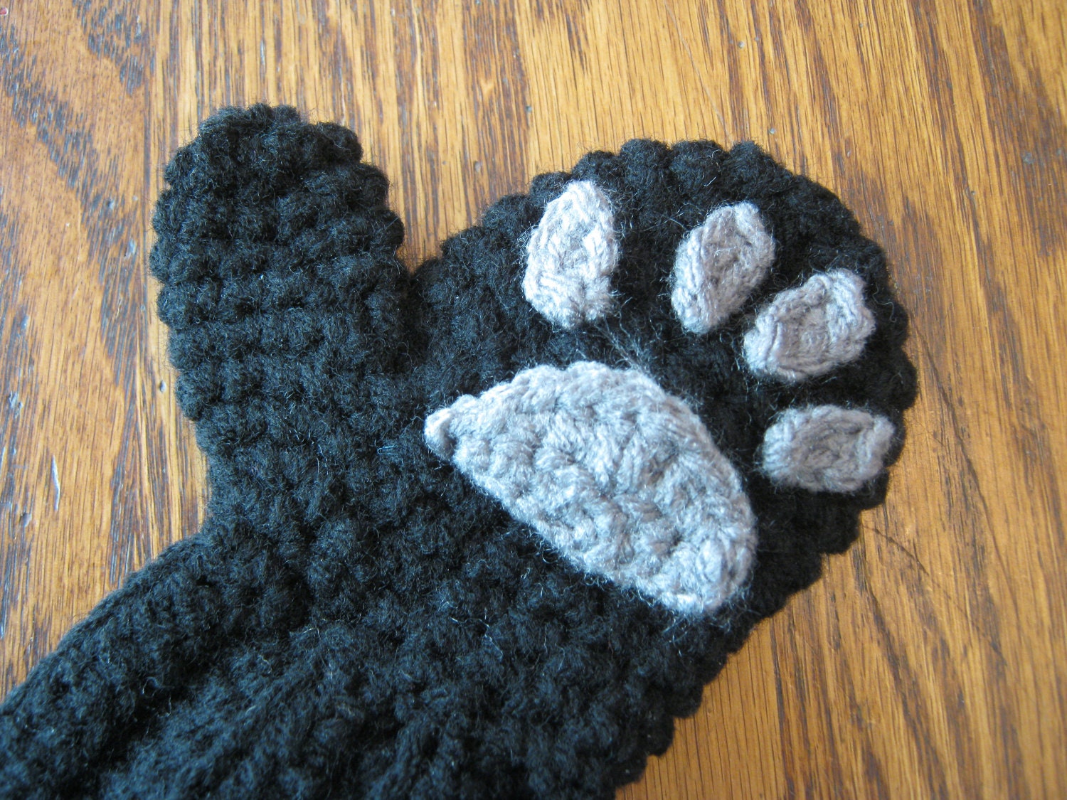 Paw Print Toddler Mittens - Etsy