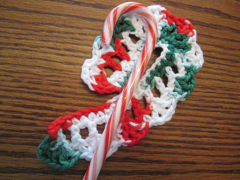 Crochet Candy Cane Cover, Decoration, Ornament - Etsy