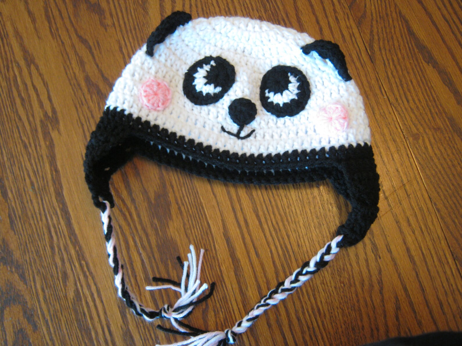 Panda Bear Earflap Beanie Hat - Etsy