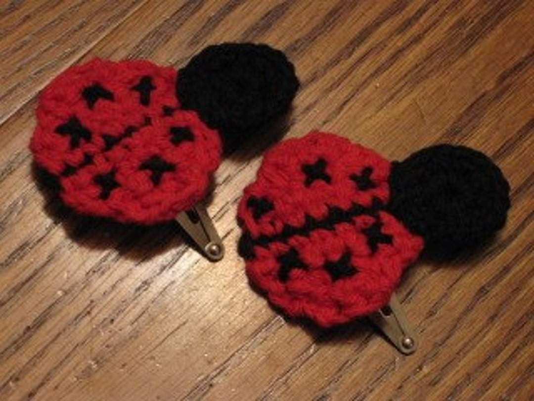 Ladybug Hair Clips - Etsy