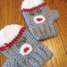 Sock Monkey Inspired Toddler Mittens - Etsy