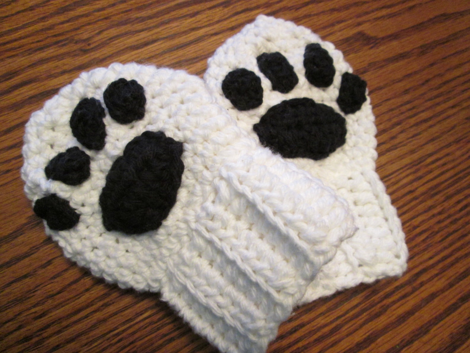 Paw Print Toddler Mittens - Etsy