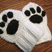 Paw Print Toddler Mittens - Etsy