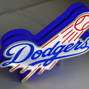Los Angeles Dodgers - Light Box - LED - Etsy
