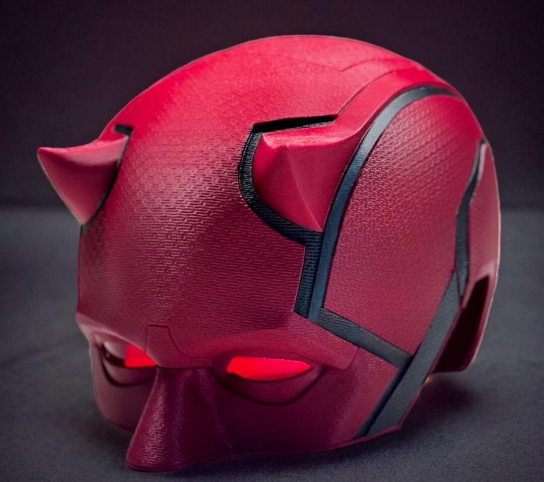 Daredevil Mask - 3D Printed Cosplay Prop, Superhero Costume Accessory ...