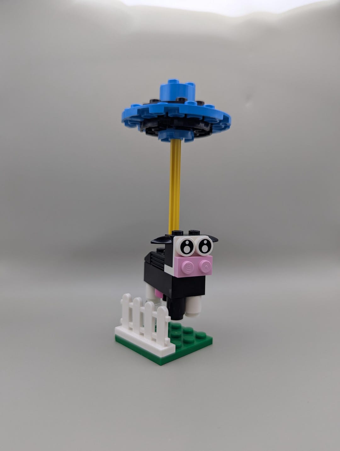 Alien Cow Abduction Set UFO Spaceship Bricks and Instructions #legos # ...