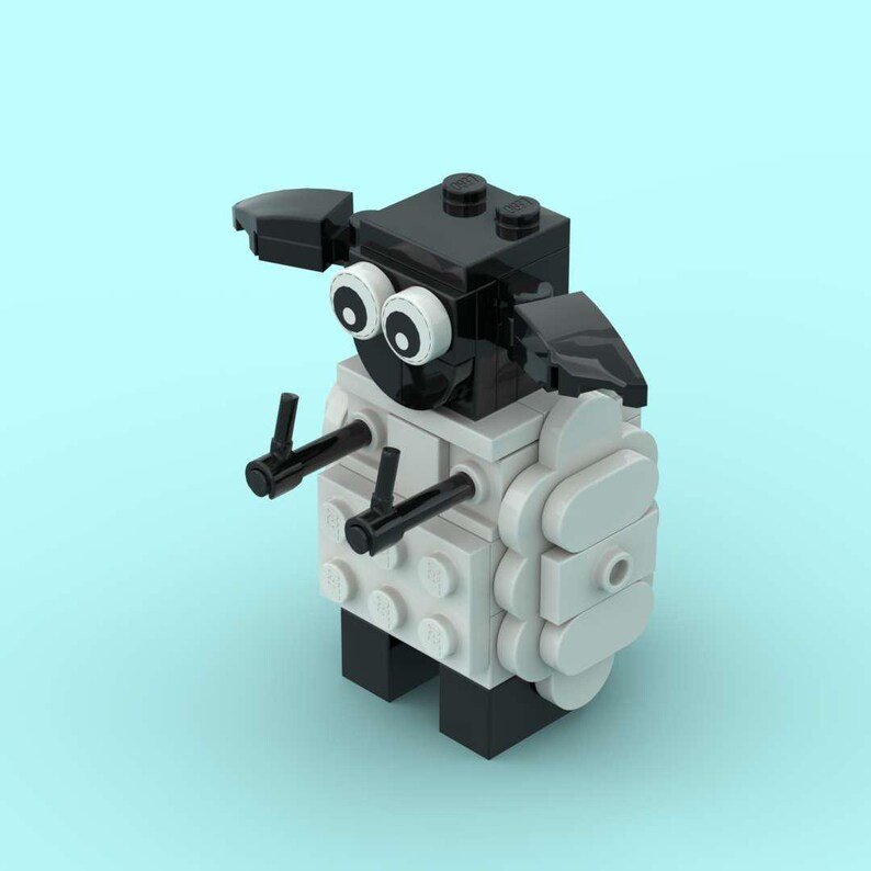 Shaun the Sheep LEGO® Set: Custom Cartoon Build (full Brick Kit) - Etsy