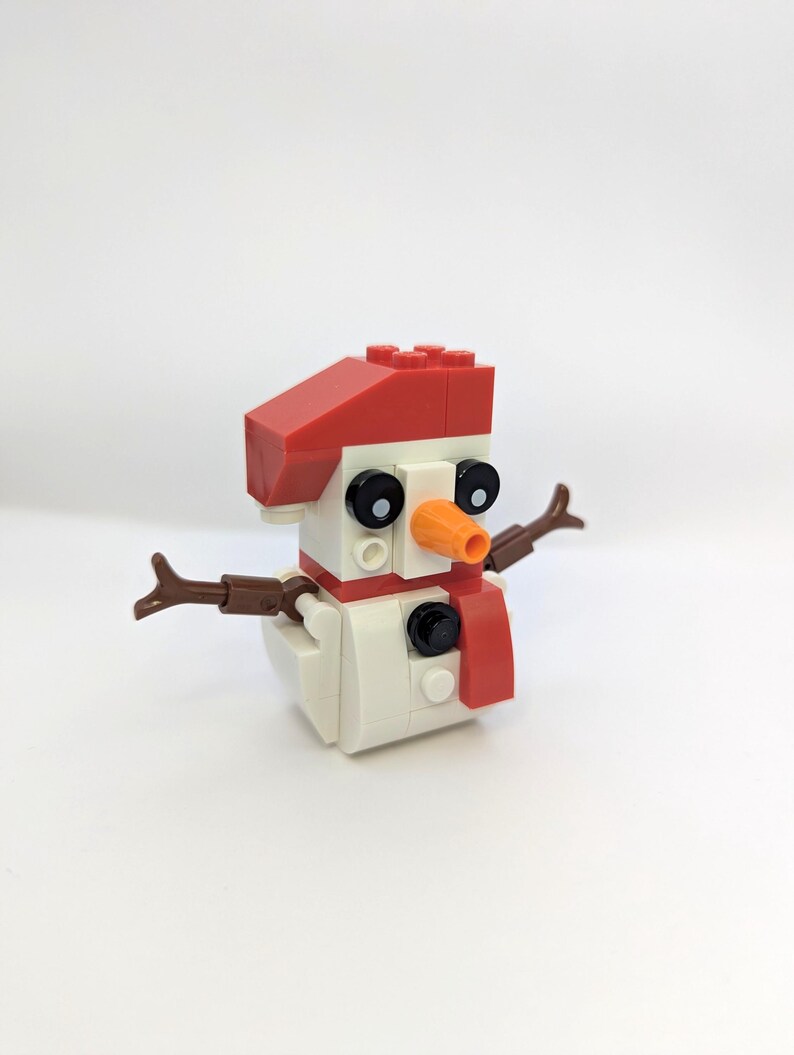 LEGO Snowman Decor Holiday Stocking Stuffer With Bricks and ...