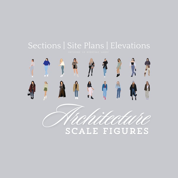 Architectural Scale Figures - Etsy