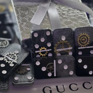Gear Novelty Handcrafted Custom Jumbo Domino Set - Etsy