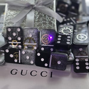 Gear Novelty Handcrafted Custom Jumbo Domino Set - Etsy