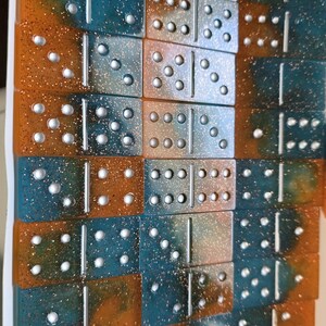 Handcrafted Custom Resin Domino Set - Etsy
