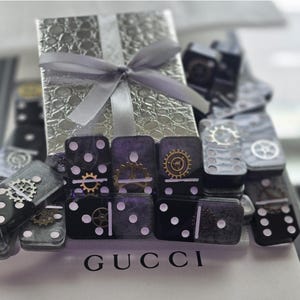 Gear Novelty Handcrafted Custom Jumbo Domino Set - Etsy