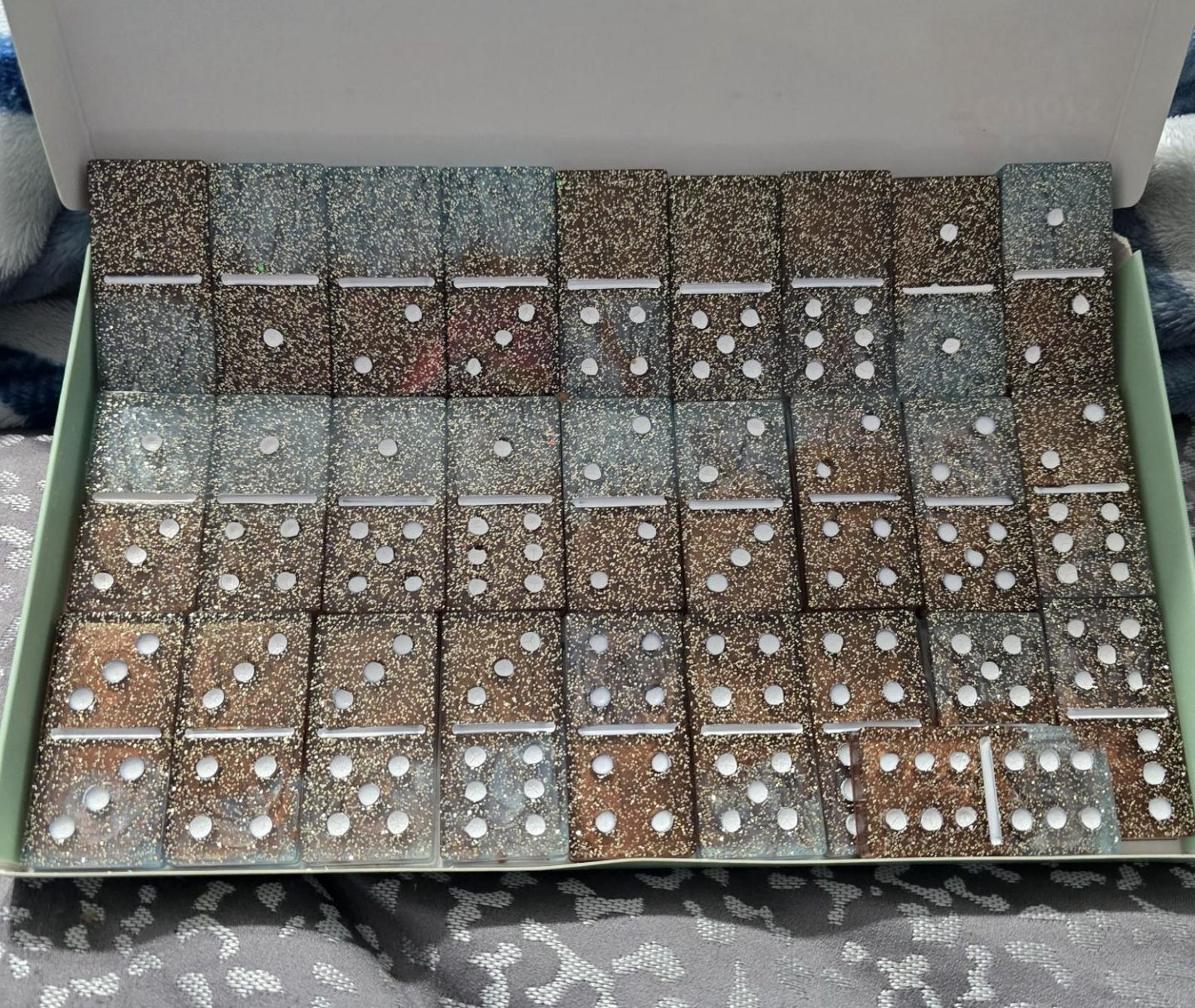 Handcrafted Custom Resin Domino Set - Etsy
