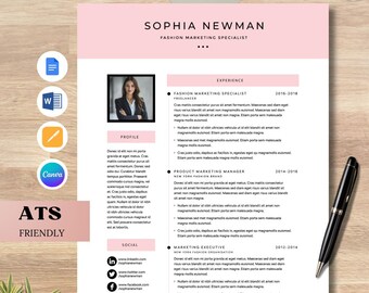 Professional Modern Resume Template for Word, Pages, Google Docs ...