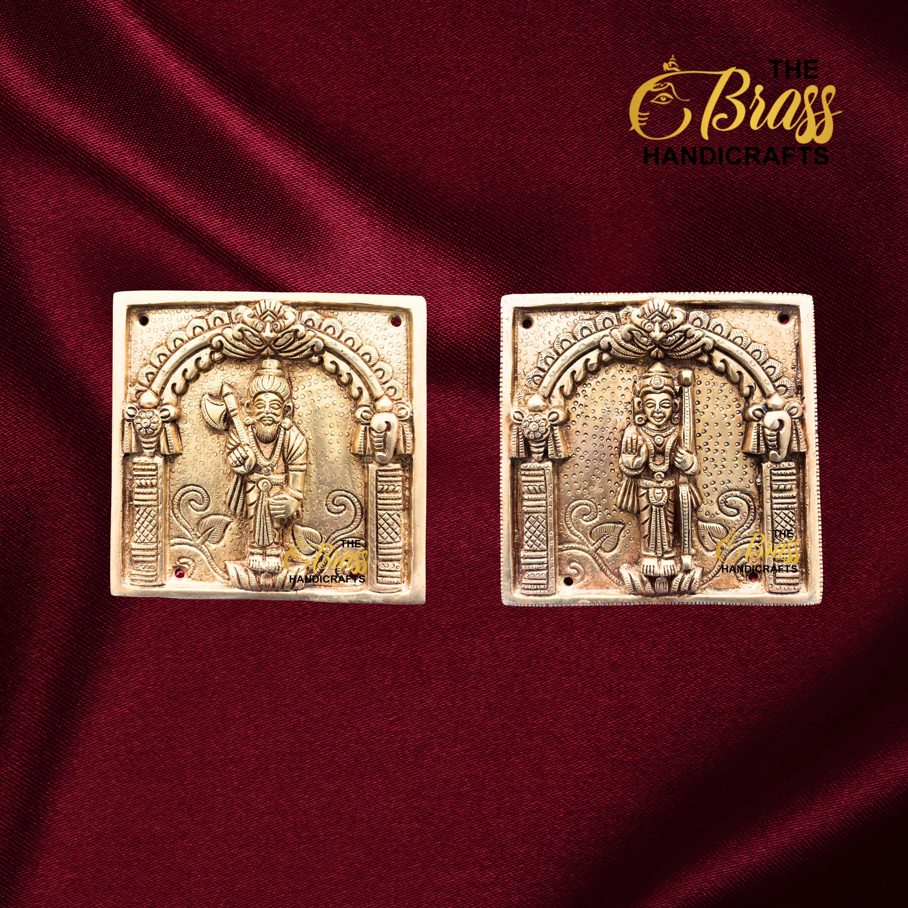 Brass Vishnu Dashavatar Wall Tiles: Hindu Puja Room Decor, Vishnu ...