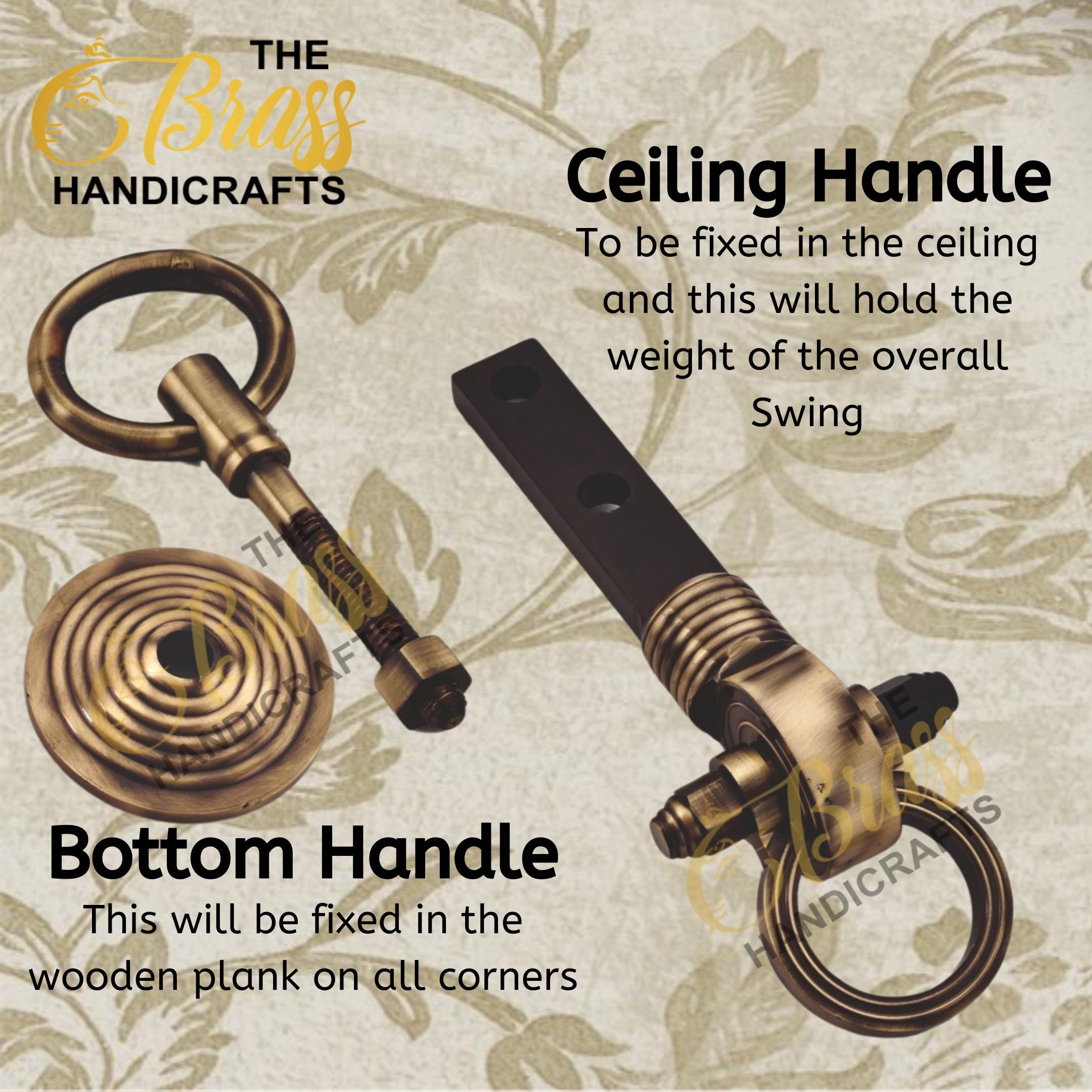 Brass Swing Chain Set Royal Antique Home Décor for Traditional and ...