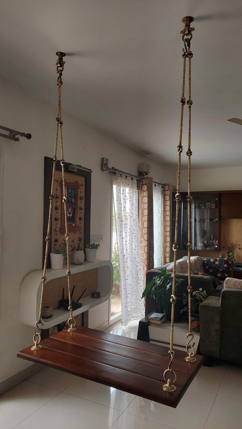 Brass Swing Chain Set – Elegant Antique Home Décor for Traditional and ...