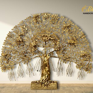 Brass Tree of Life With Stand | Kalpavriksha 100% Made From Pure Brass ...