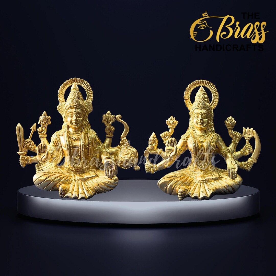 Pure Panchalogam Vishnu Lakshmi Statues in Bronze Panchaloha Mahavishnu ...