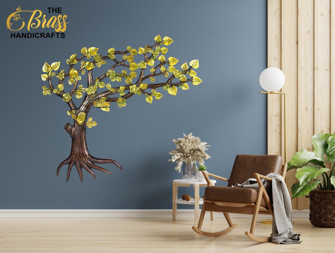 Solid Brass Kalpavriksha Tree of Life Wall Art | Tree of Life Wall ...