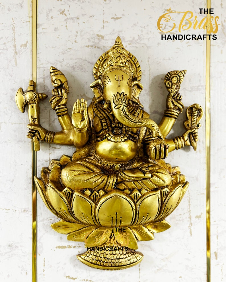 Brass Ganesh Wall Hanging | Ganpati Wall Hanging Home Decor |ganesha ...