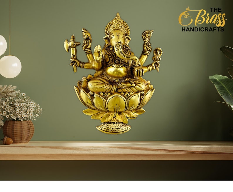 Brass Ganesh Wall Hanging | Ganpati Wall Hanging Home Decor |ganesha ...
