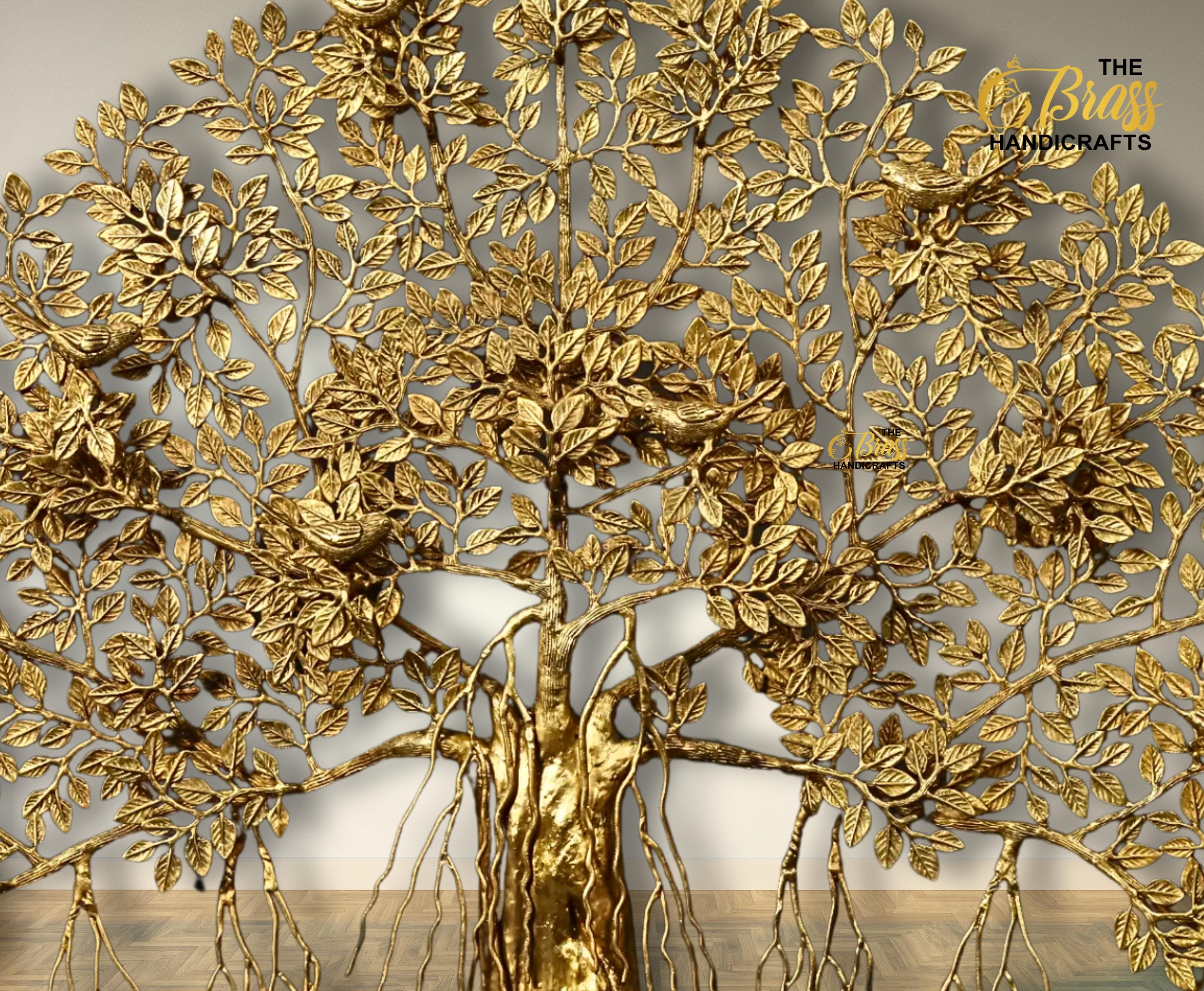 Brass Tree of Life With Stand | Kalpavriksha 100% Made From Pure Brass ...