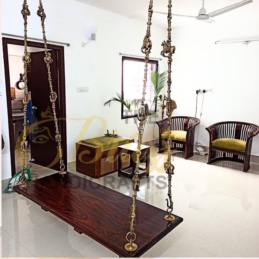 Brass Swing Chain Set Royal Antique Home Décor for Traditional and ...
