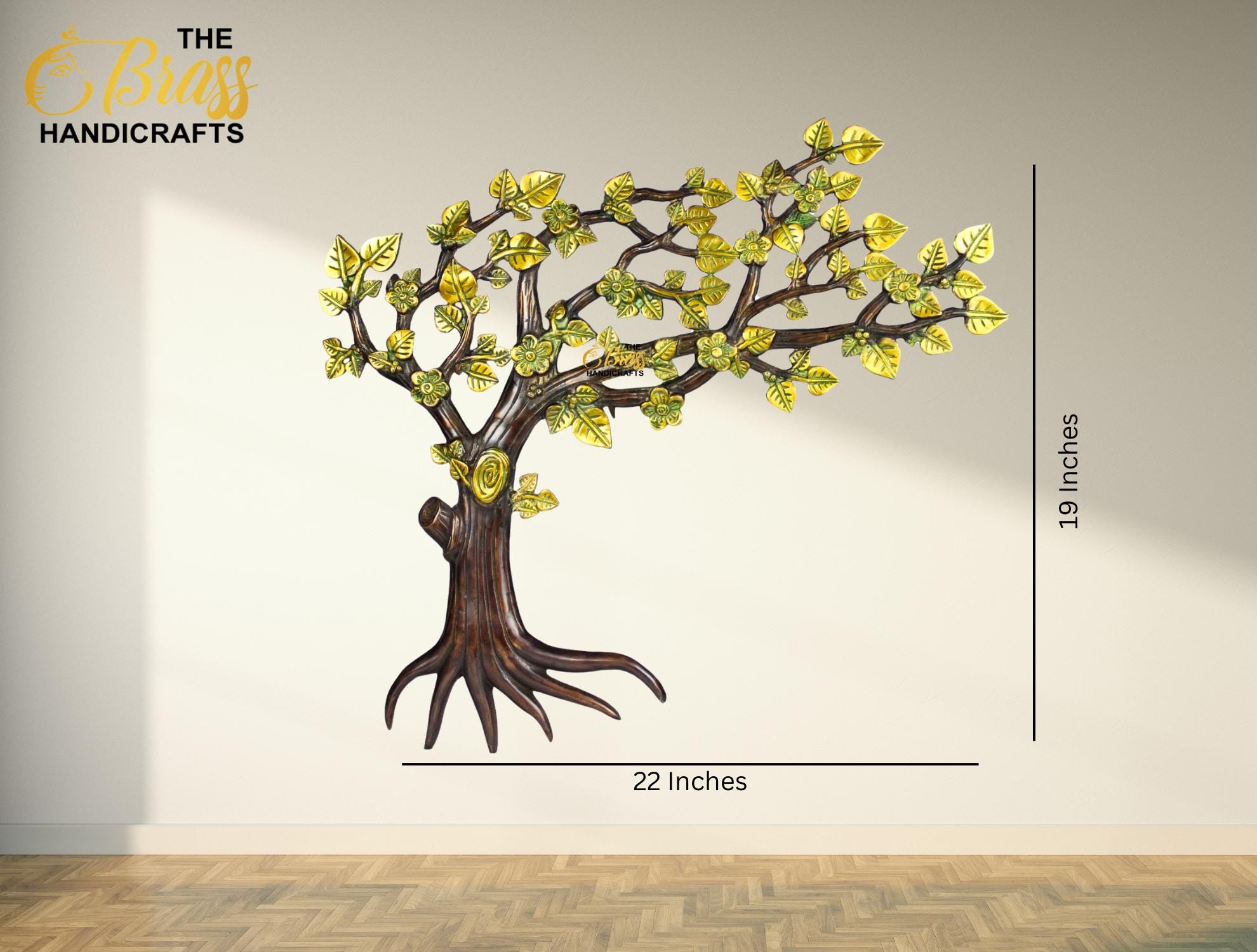 Solid Brass Kalpavriksha Tree of Life Wall Art Tree of Life Wall ...