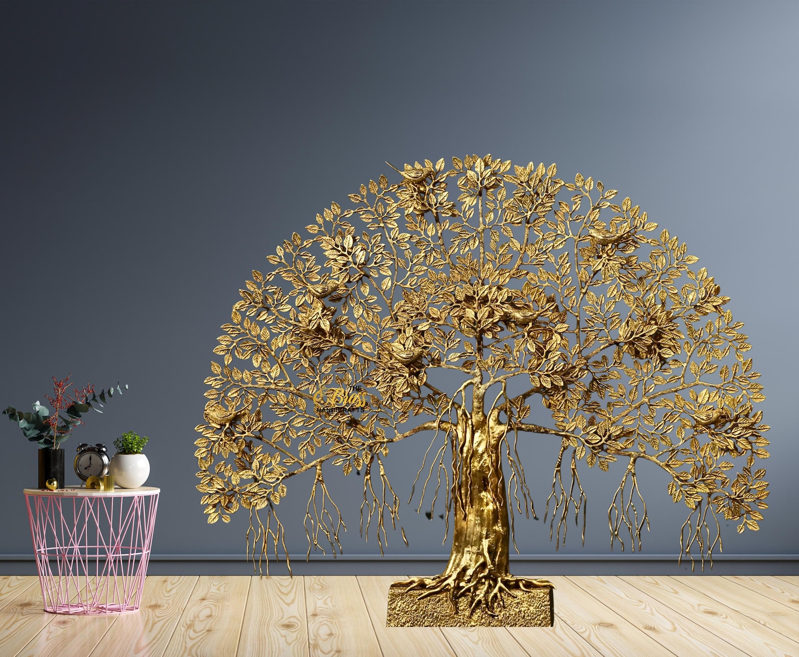 Brass Tree of Life With Stand | Kalpavriksha 100% Made From Pure Brass ...