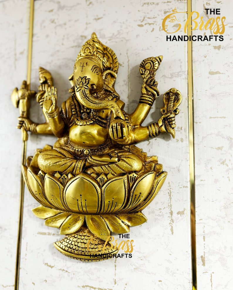 Brass Ganesh Wall Hanging | Ganpati Wall Hanging Home Decor |ganesha ...