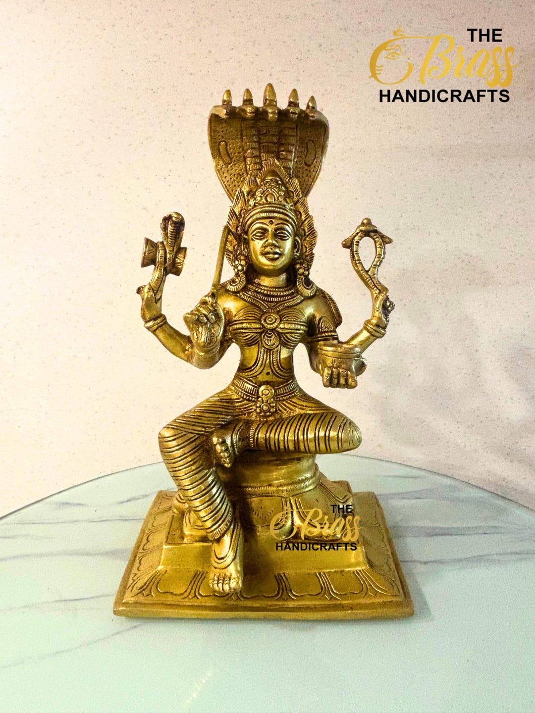Goddess Mariamman Statue, Lalitha Devi Idol Brass Handmade Hindu ...