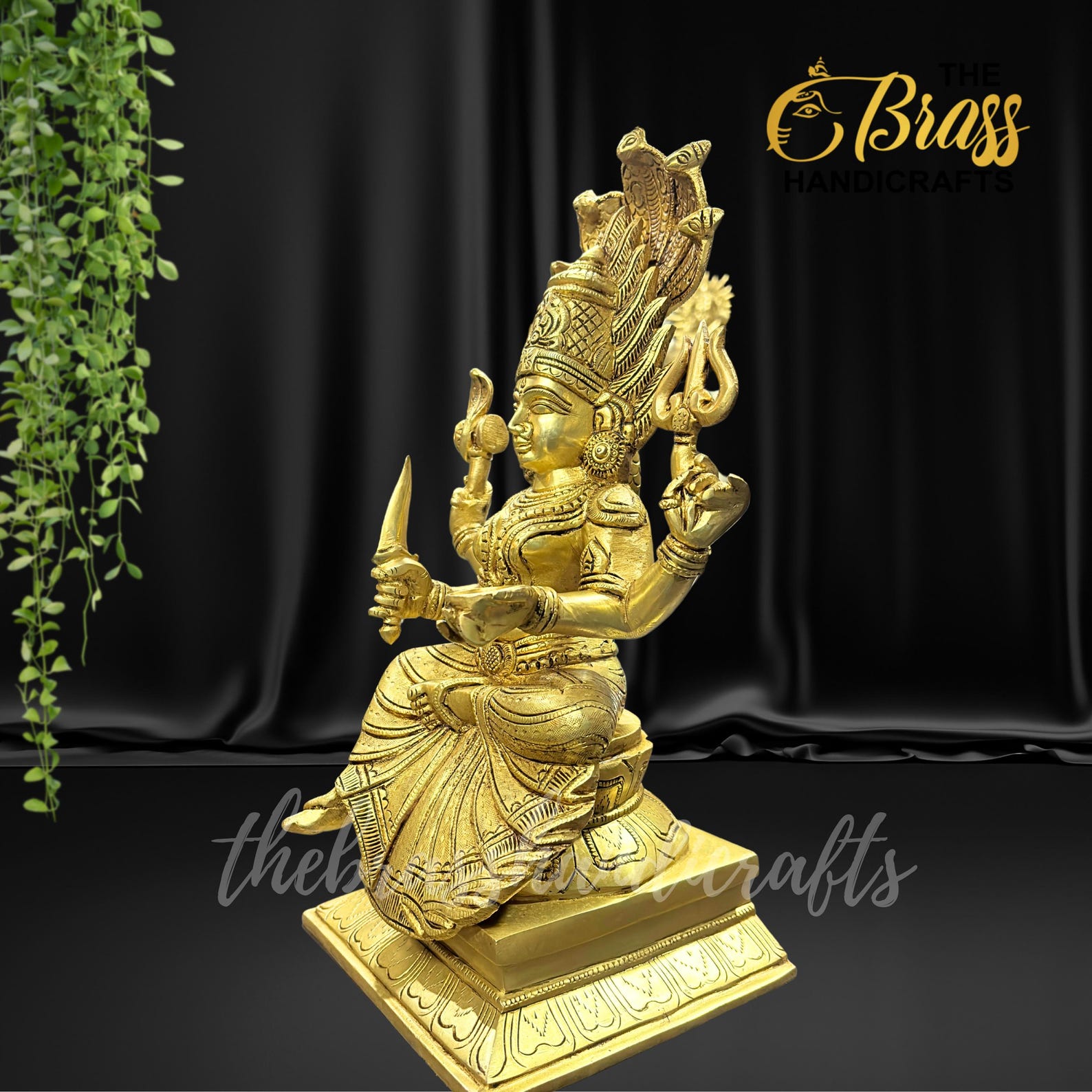 Brass Karmari Mariamman Idol, Karmari Devi, Karumari, Karumari Amman ...