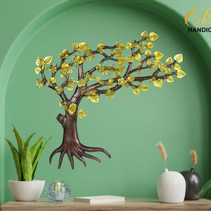 Solid Brass Kalpavriksha Tree of Life Wall Art | Tree of Life Wall ...
