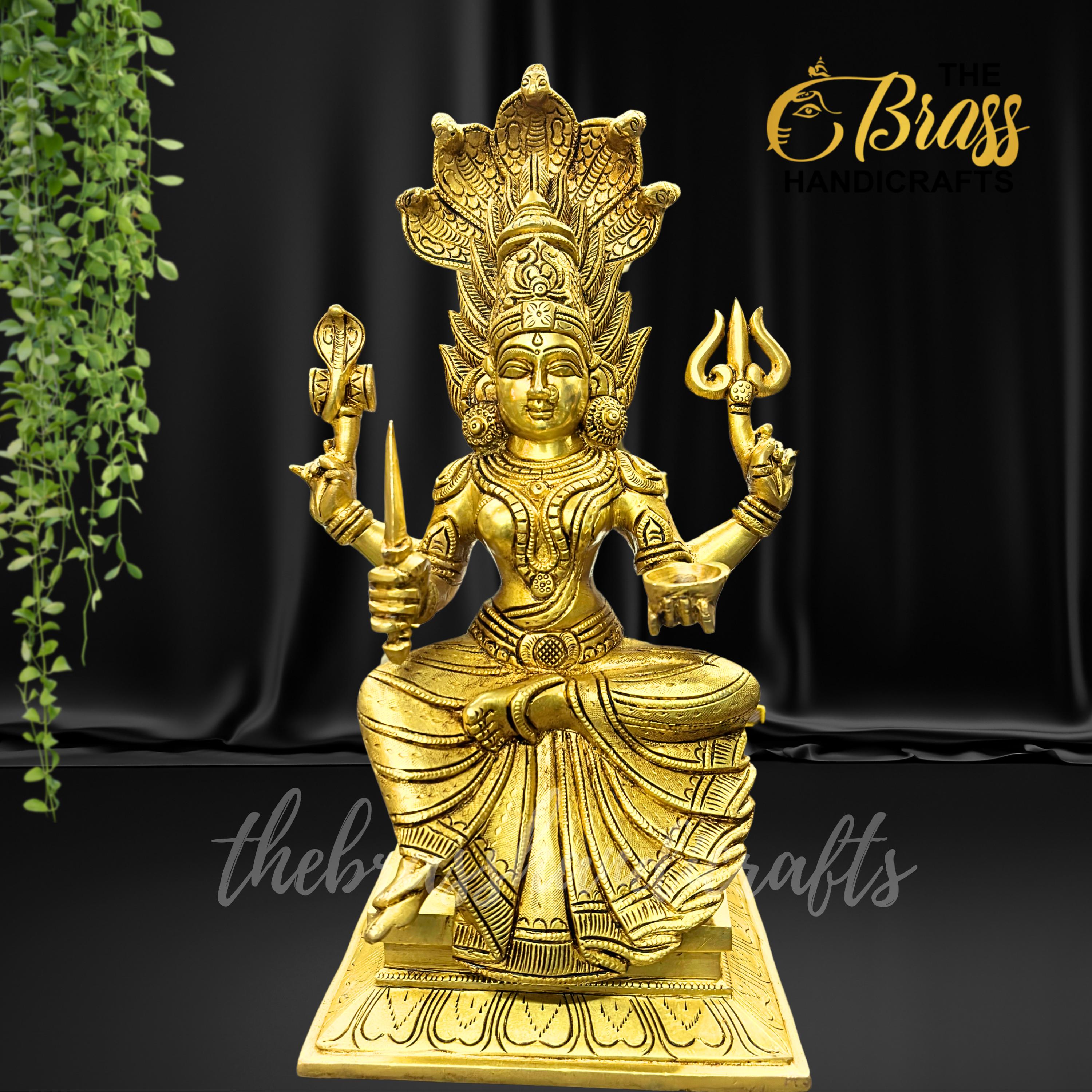 Brass Karmari Mariamman Idol, Karmari Devi, Karumari, Karumari Amman ...