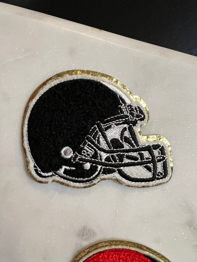 Game Day Helmet Football Trucker Hat Patch Sports Autumn Vibes Iron on ...